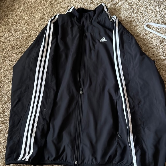 adidas | Jackets & Coats | Xl Black And White Adidas Jacket | Poshmark